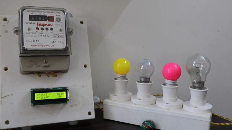 GSM Based Prepaid Electricity Energy Meter using Arduino
