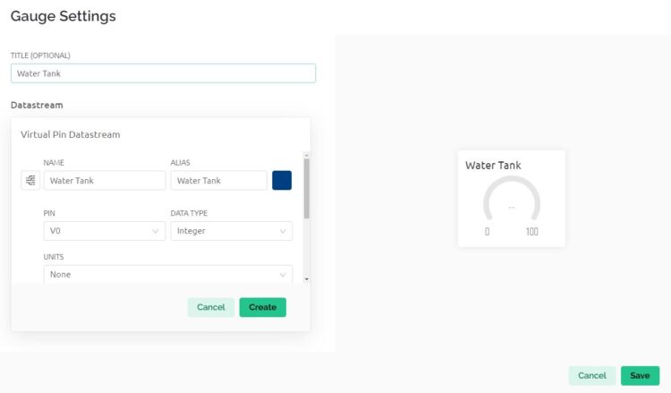Monitor Water Tank Level with GSM & ESP8266 on Blynk